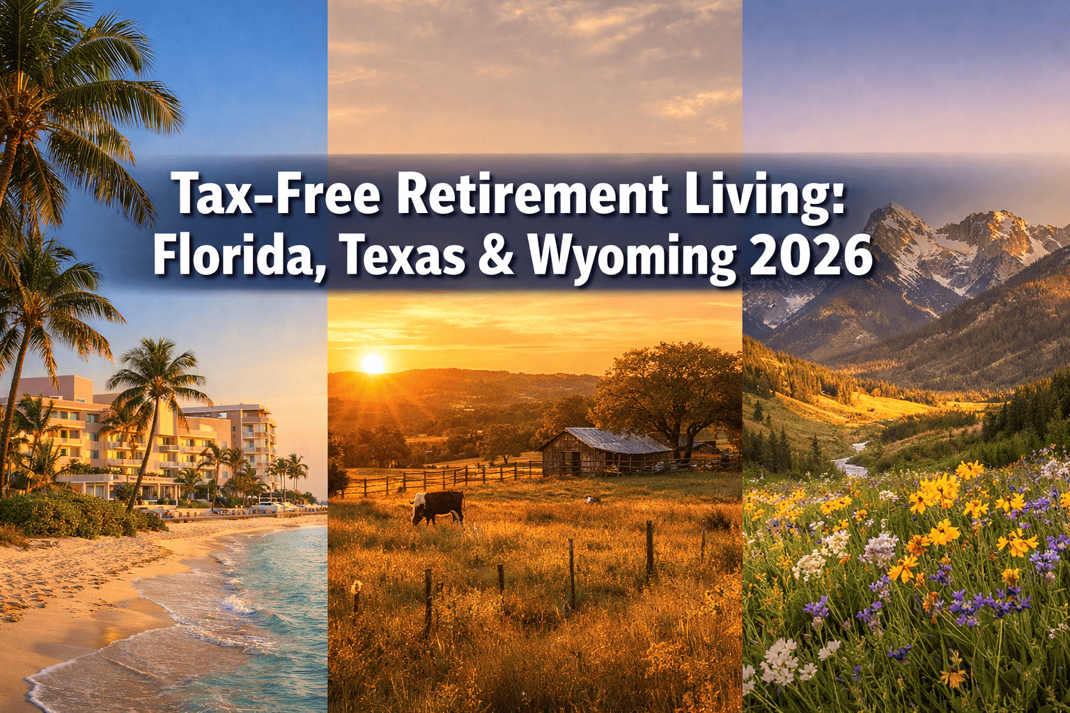 Tax-Free Retirement Living: Florida, Texas, and Wyoming Income